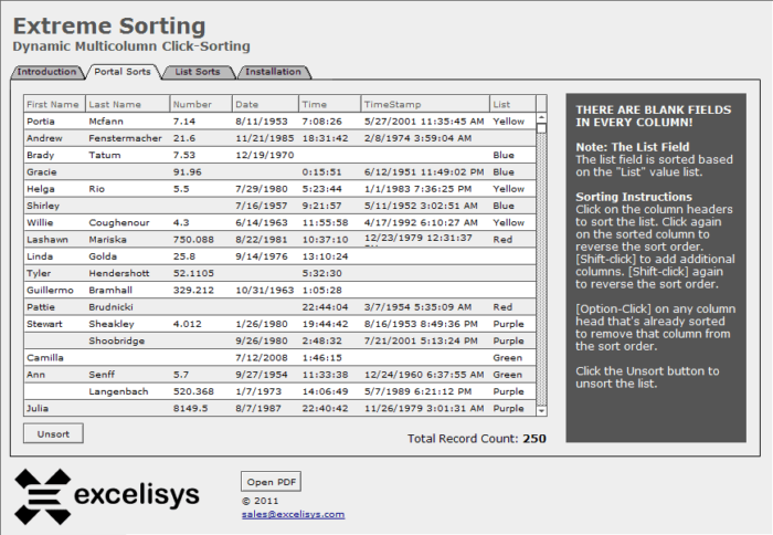 FileMaker Portal Sorting Technique with Downloadable Help File