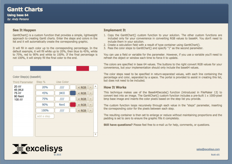 FileMaker Gantt Chart for Progress Bars | FileMaker Tips